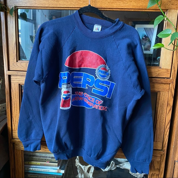 Fruit of the Loom | Sweaters | Vintage Pepsi Next Generation Navy ...